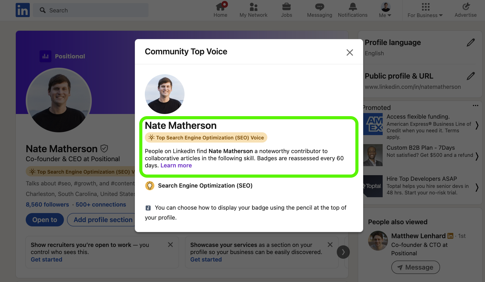 How to Get a LinkedIn Community Top Voice Badge