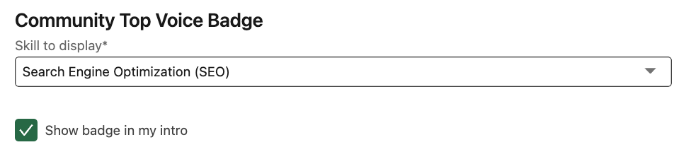How to Get a LinkedIn Community Top Voice Badge