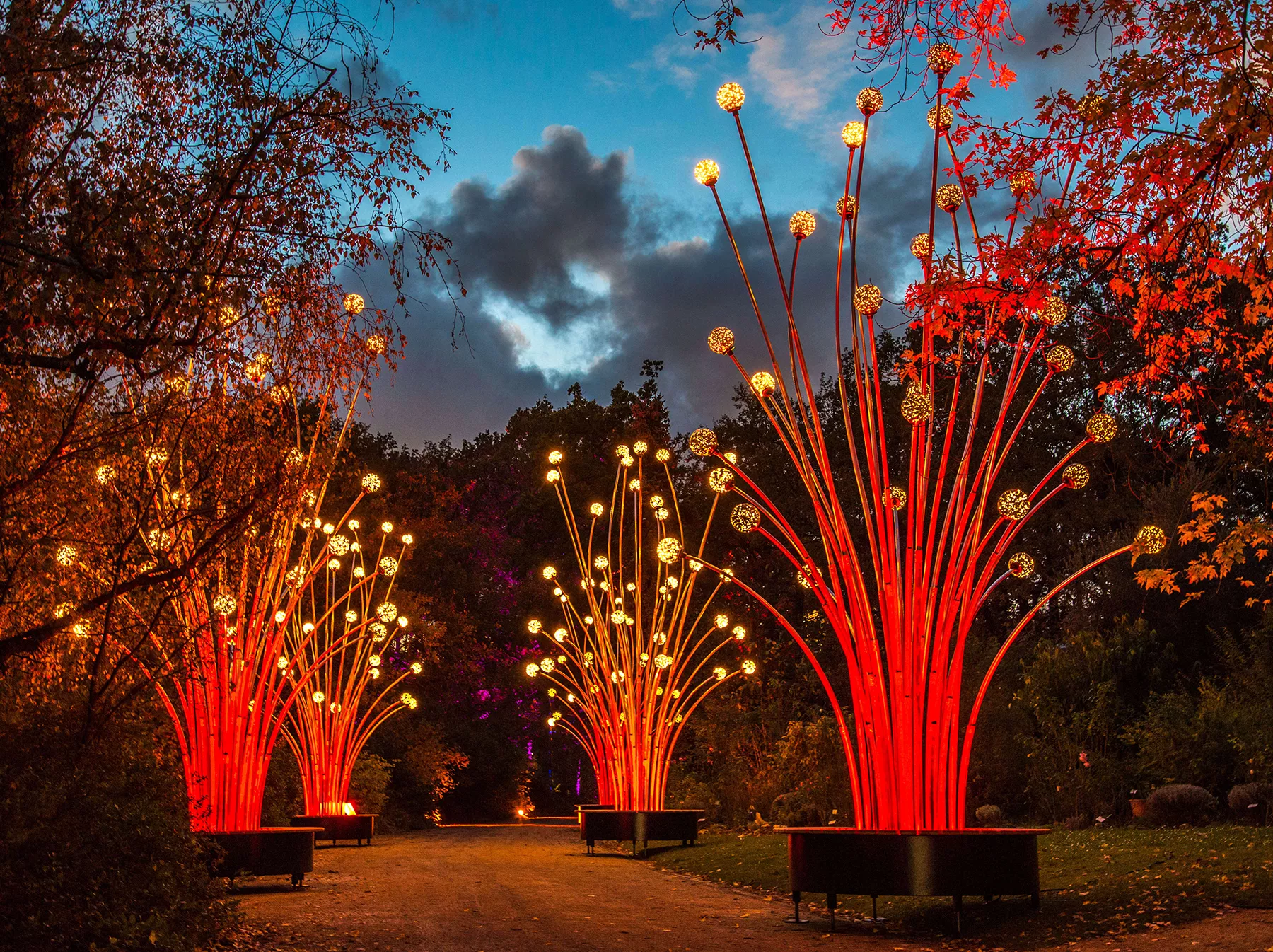 Les sentiers lumineux – Réalisation TILT concepteurs de lumières