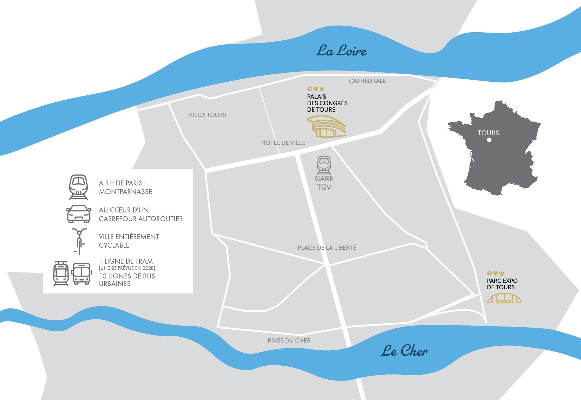 Venir à Tours | Tours Evénements