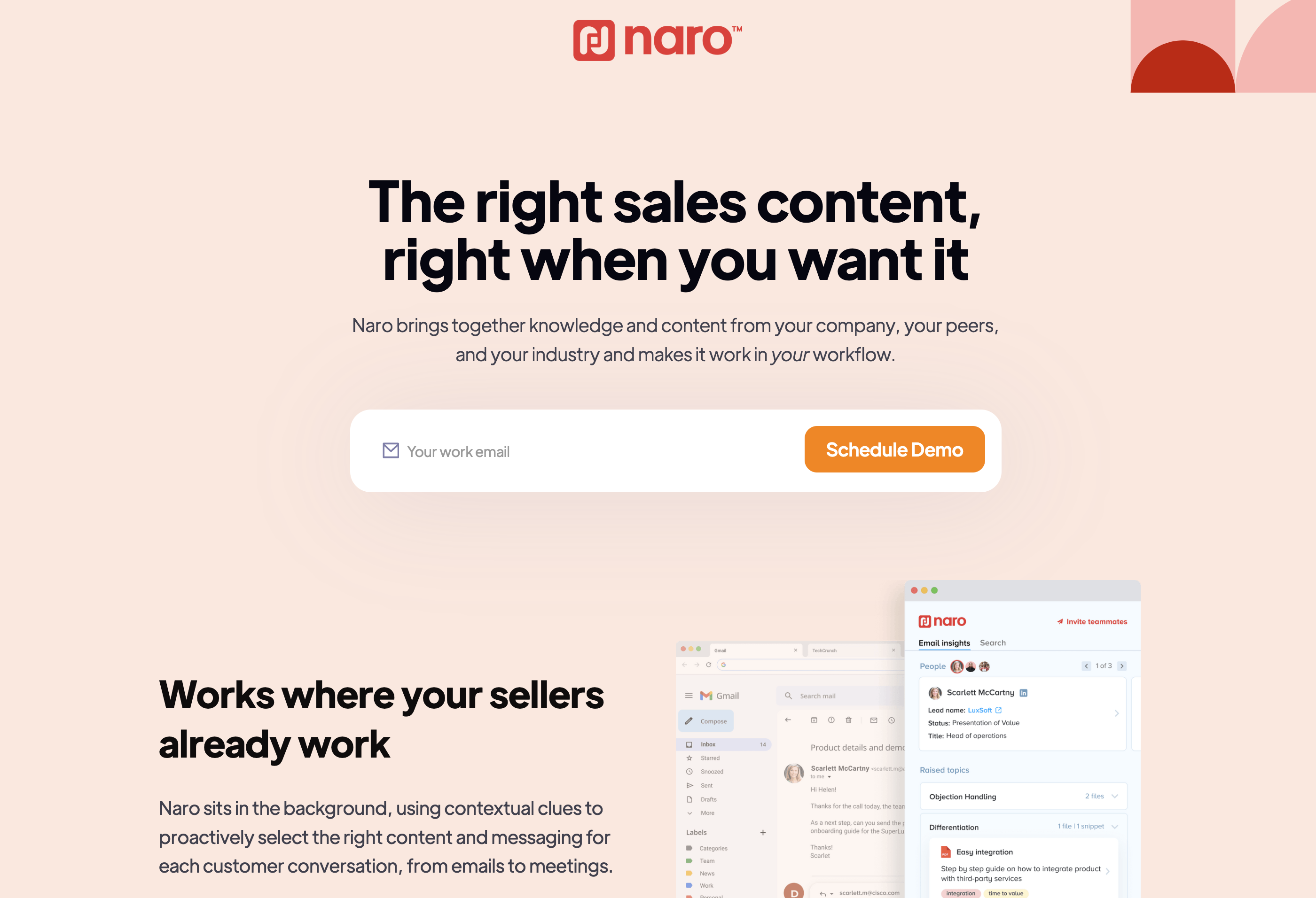 Naro - Sales content and knowledge management