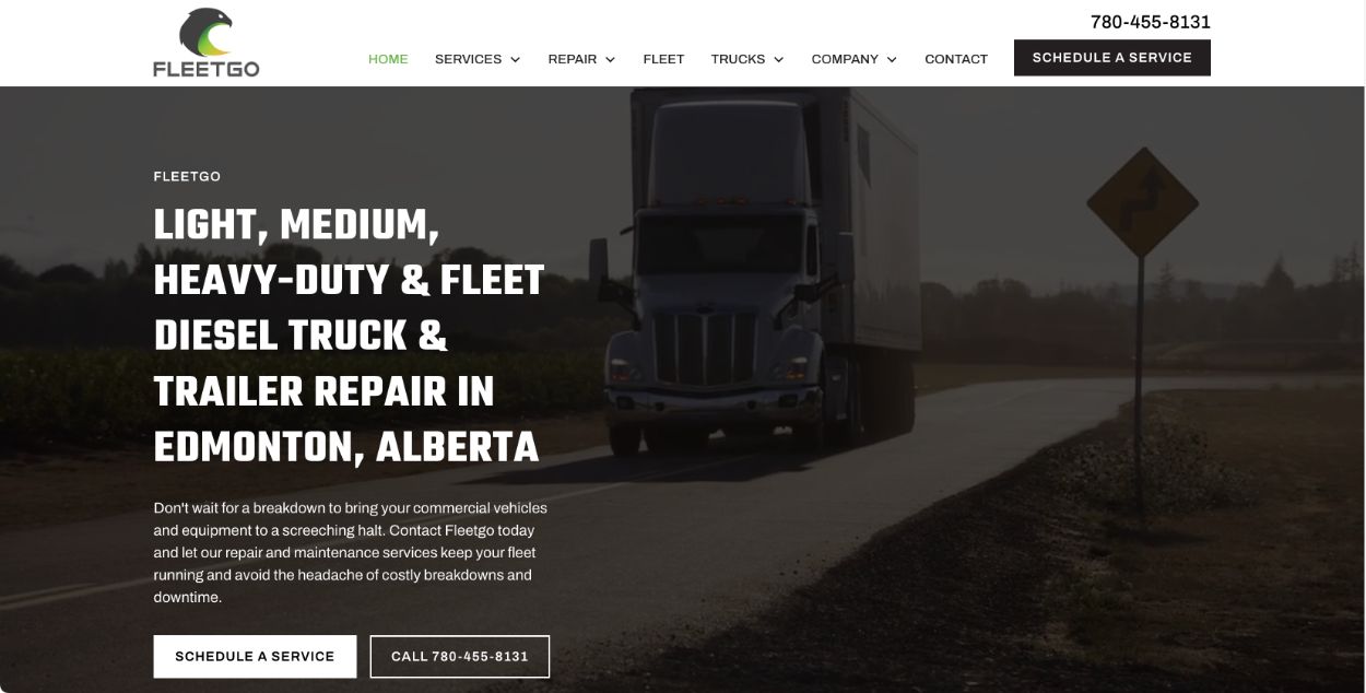 Truck Repair & Fleet Services in Edmonton, AB | Fleetgo