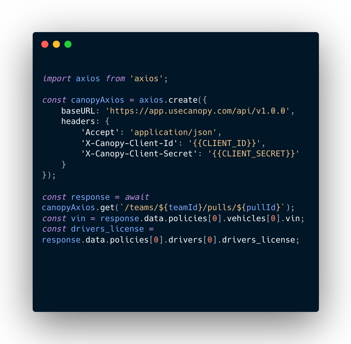Get Developer Credentials to Use Canopy Connect Insurance API | It's ...