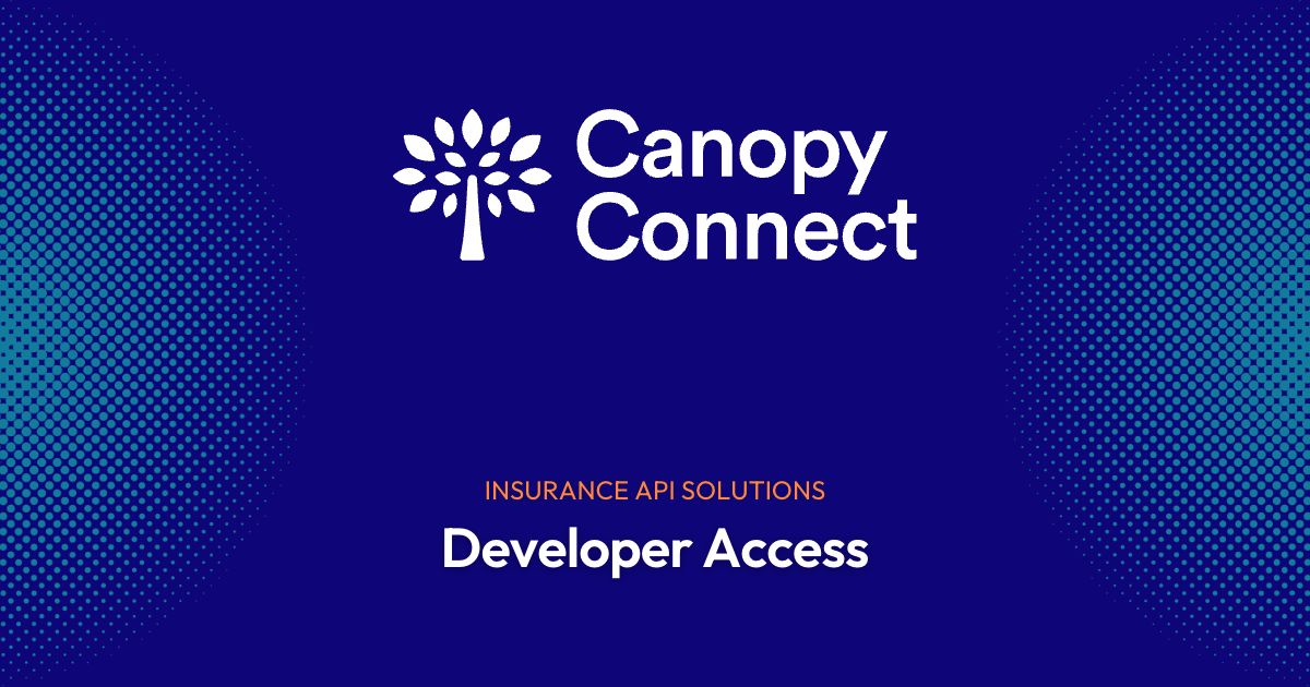 Get Developer Credentials to Use Canopy Connect Insurance API | It's ...