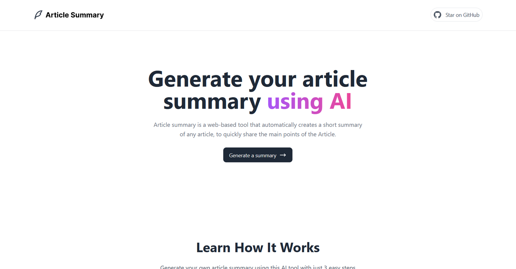 Article Summary - Summarizer | Explore 10,000+ AI Tools & Explore Best Alternatives