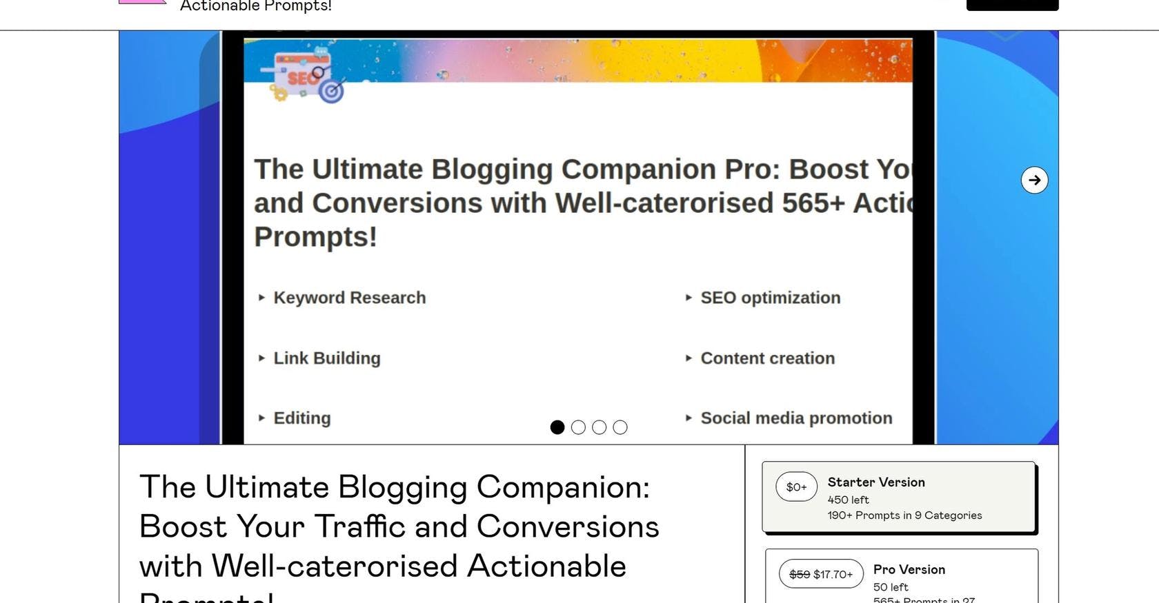 Ultimate Blogging Companion - ChatGPT Prompts | Explore 10,000+ AI ...