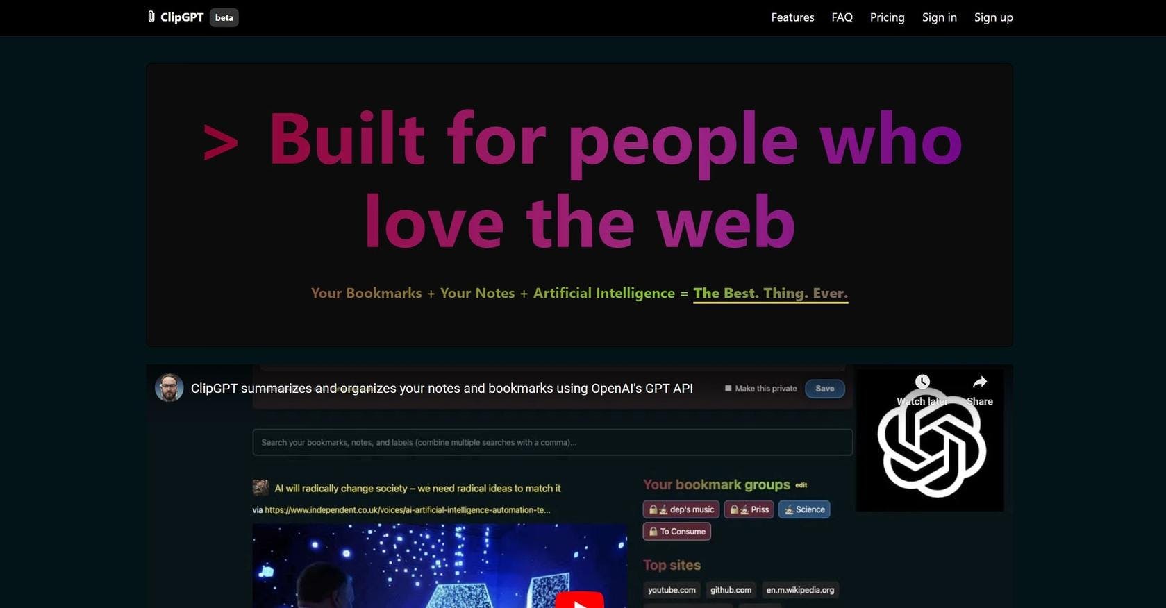 ClipGPT - Summarizer | Explore 10,000+ AI Tools & Explore Best Alternatives