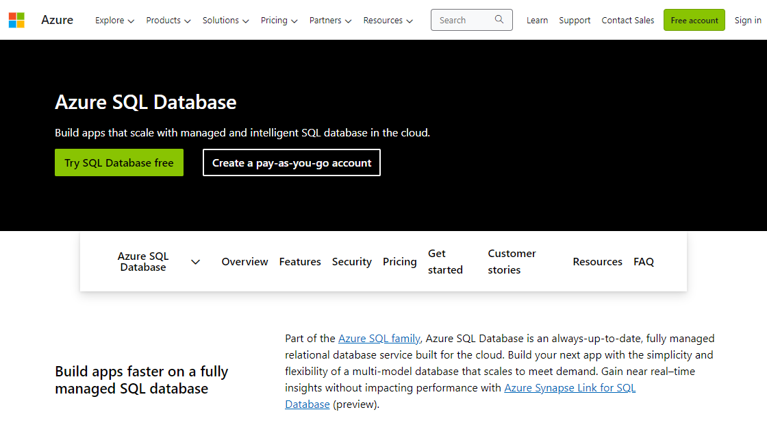 Azure SQL Database - Sql | Explore 10,000+ AI Tools & Explore Best ...