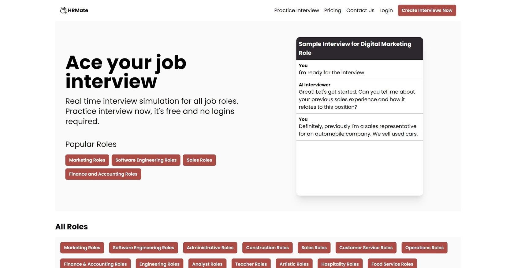 Practice Interview - Human Resources | Explore 10,000+ AI Tools ...