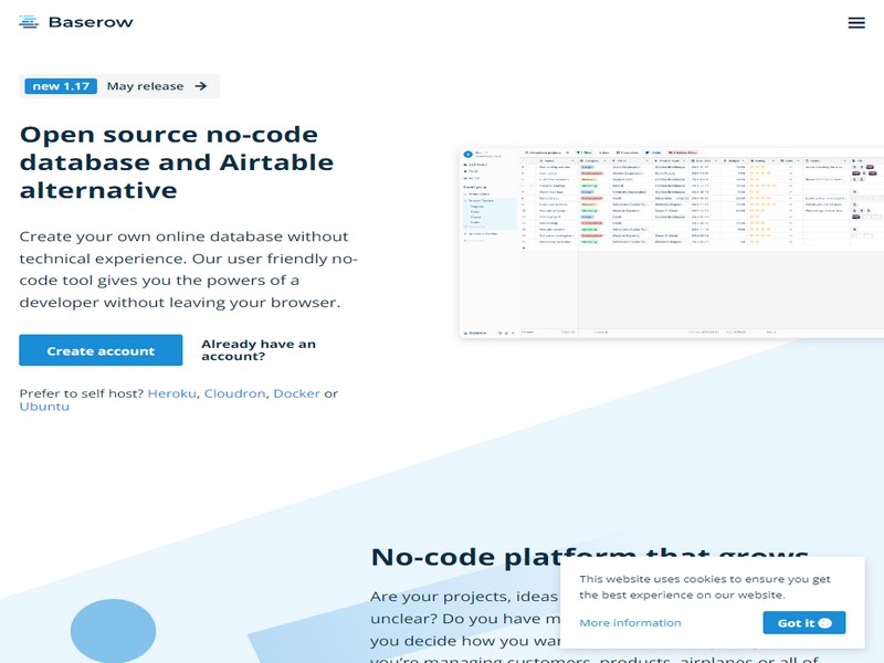 Baserow - Low/no-code | Explore 10,000+ AI Tools & Explore Best ...