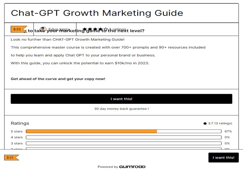Chat-GPT Growth Marketing Mastery Guide - Sales | Explore 10,000+ AI ...