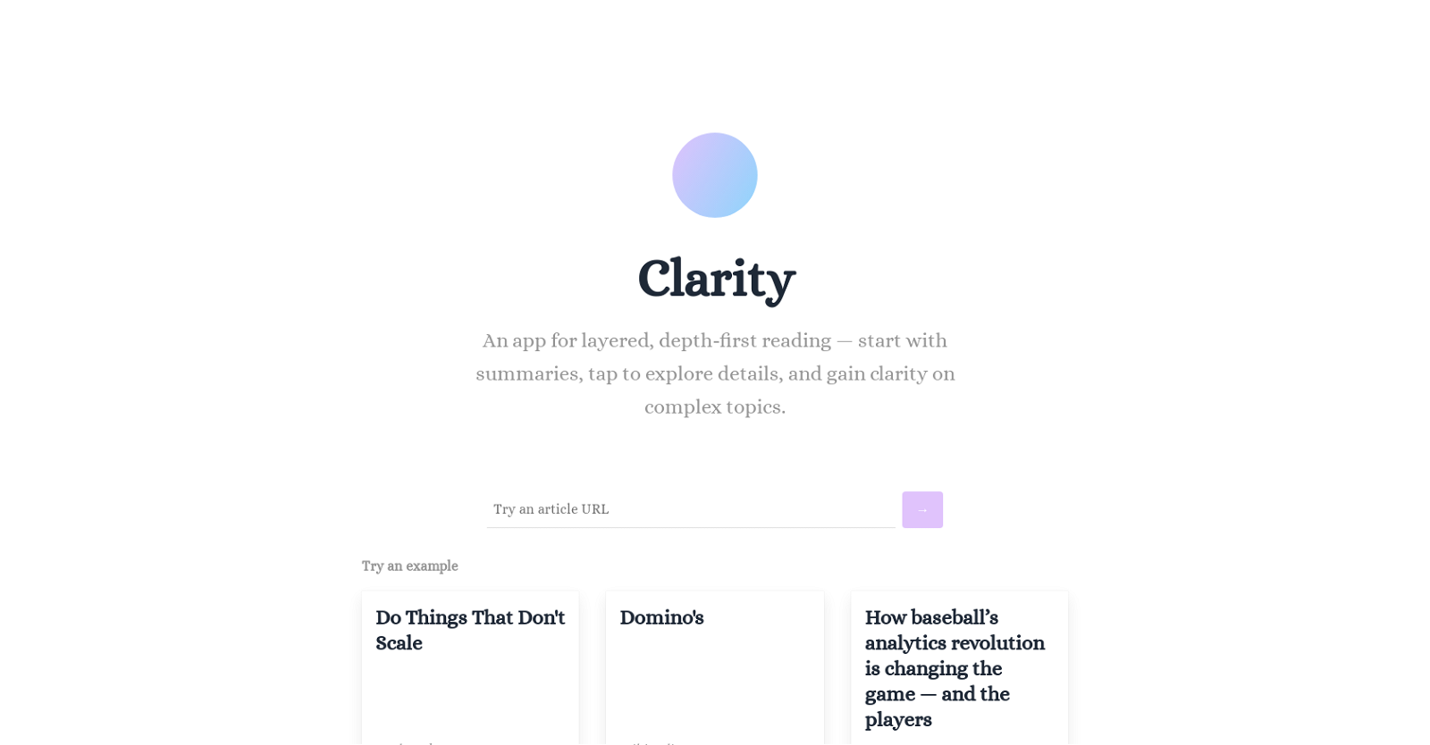 Clarity.gs - Summarizer | Explore 10,000+ AI Tools & Explore Best ...