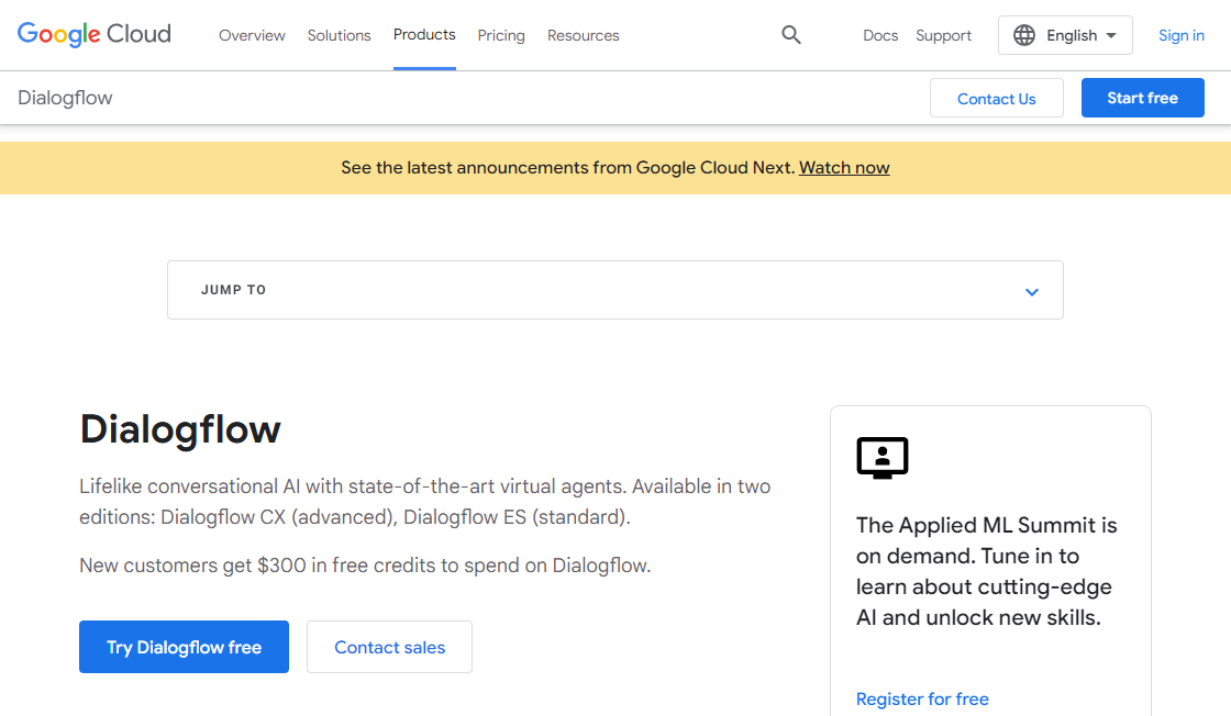 Google Dialogflow Enterprise Edition - Customer Support | Explore 10,000+ AI Tools & Explore ...