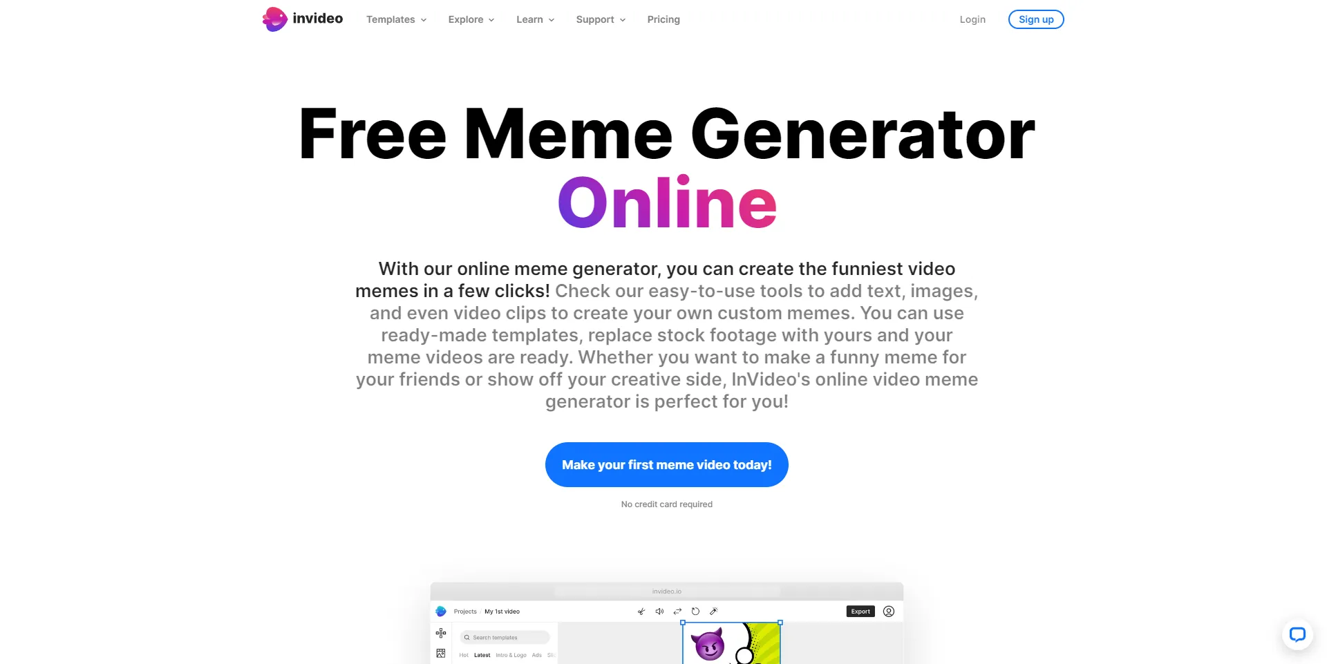 Invideo Meme Generator - Personalized Videos | Explore 10,000+ AI Tools ...