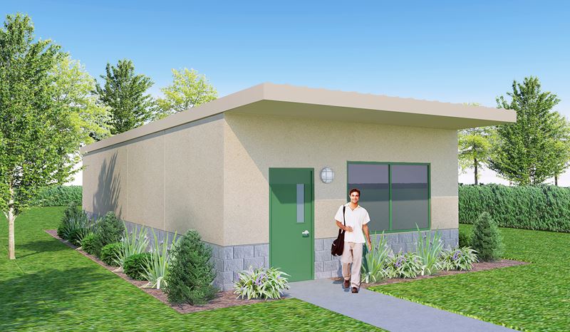 Modular Classrooms: Single Classroom, 20' x 40'