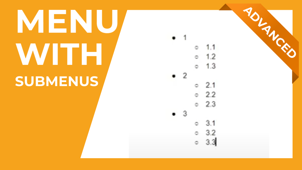 3DVista Skin Basics: creating a menu with submenu's