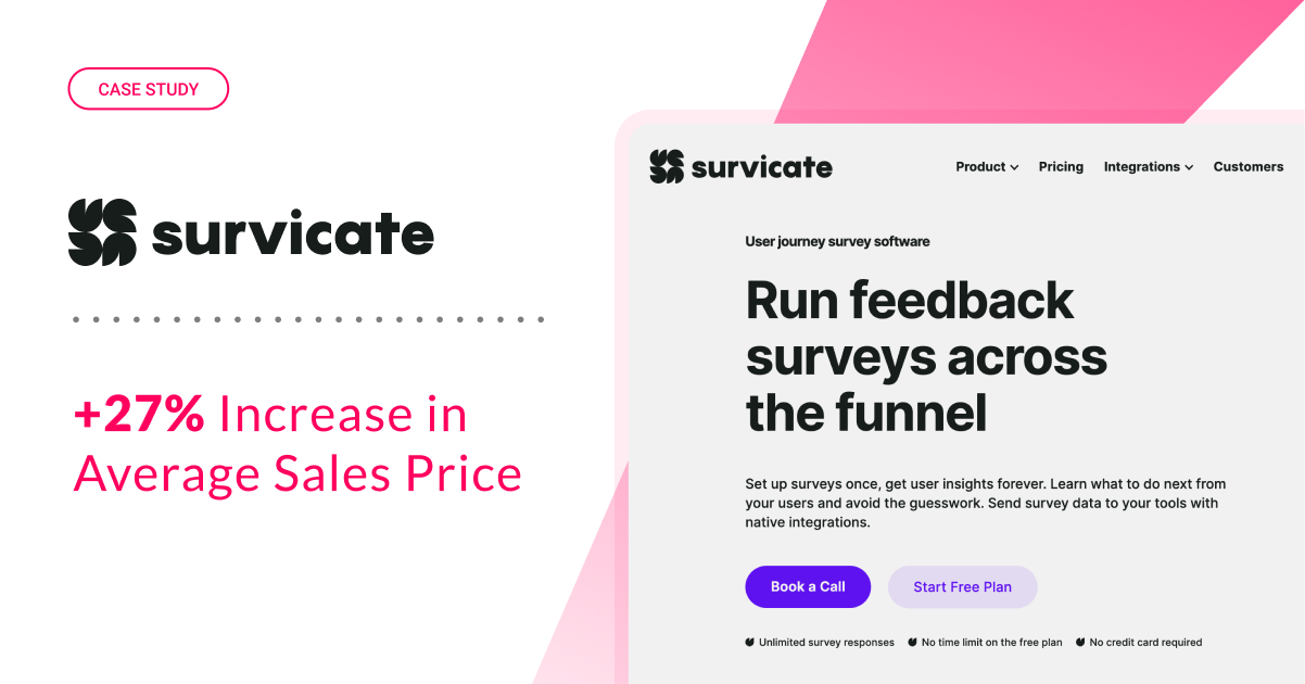 27% ASP Growth for Survicate | Valueships