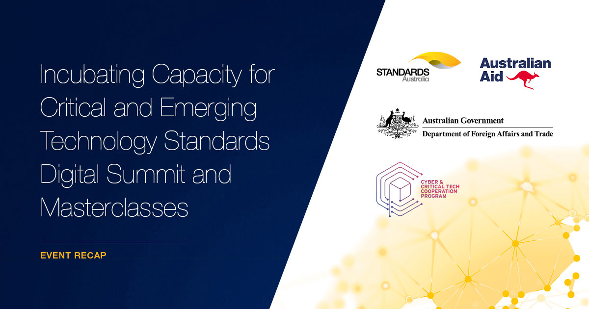 Standards Australia partners with DFAT to build skills in Critical and ...
