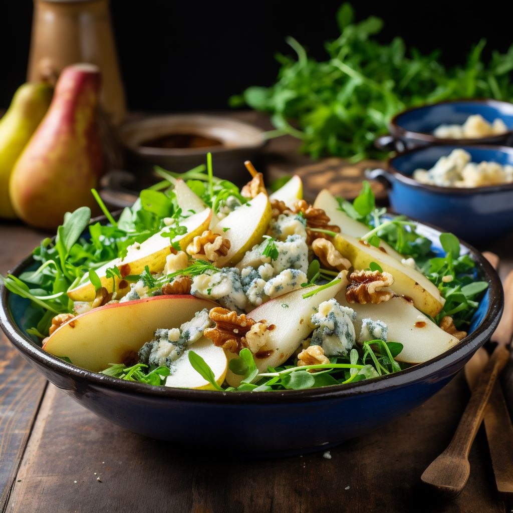 Perfect Pear, Rocket, Blue Cheese, Walnut Salad
