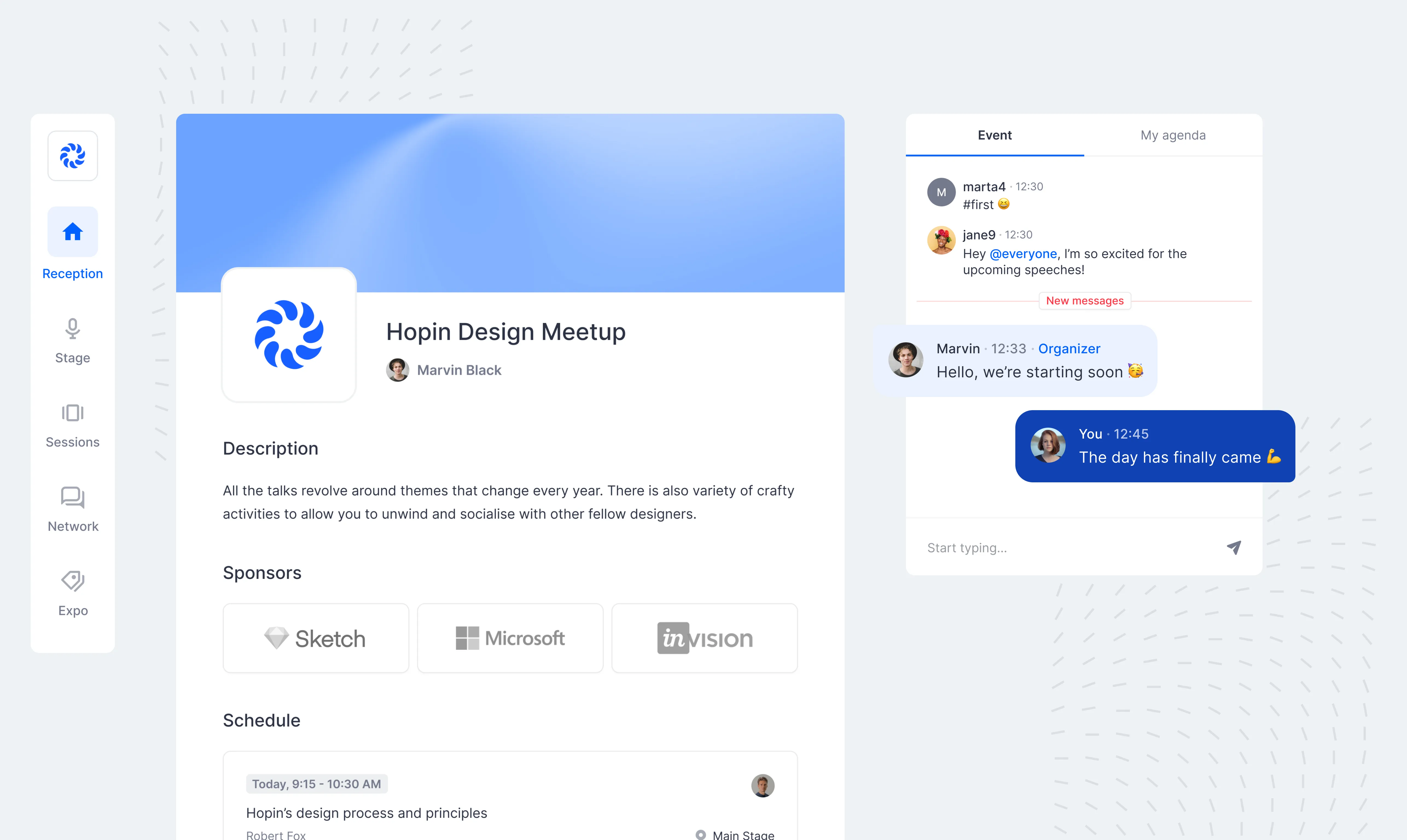 Widelab Proudly presents Hopin — Case Study of UI/UX, Design System ...