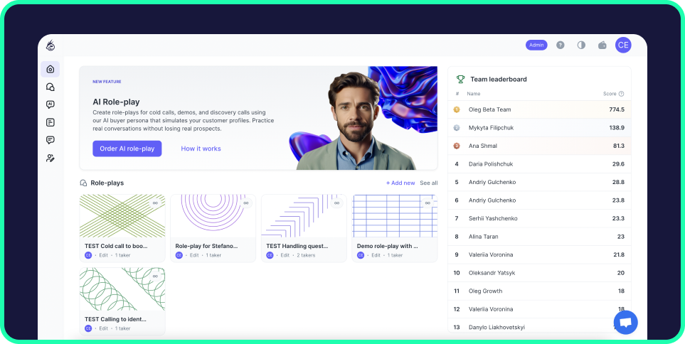 How to create AI role-plays for sales training [+ examples]