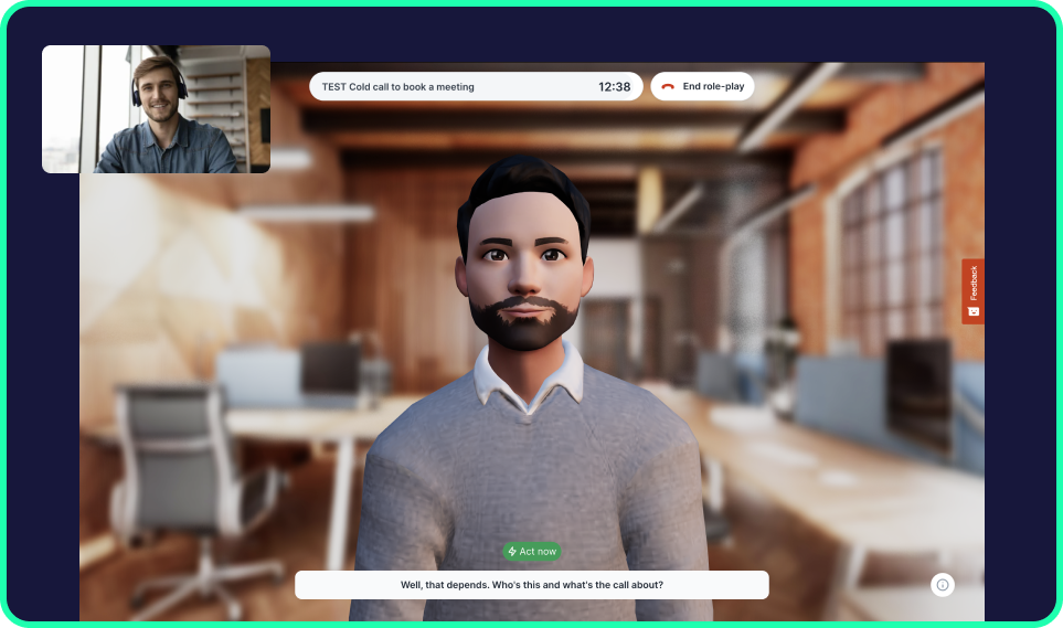 How to create AI role-plays for sales training [+ examples]