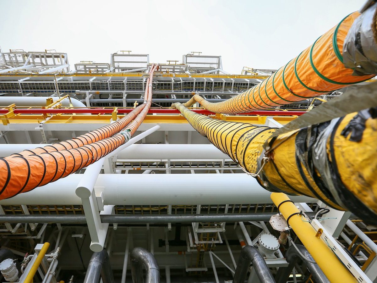 Commercial gas pipes purging service