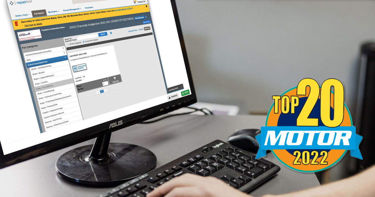 Tekmetric Recognized as 2022 MOTOR Top 20 Award Winner