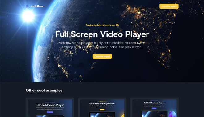 Video hosting for Webflow | Vidzflow