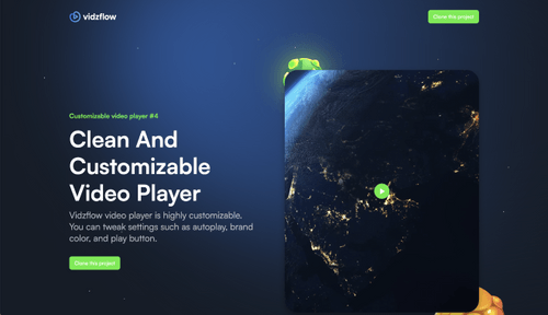 Video hosting for Webflow | Vidzflow