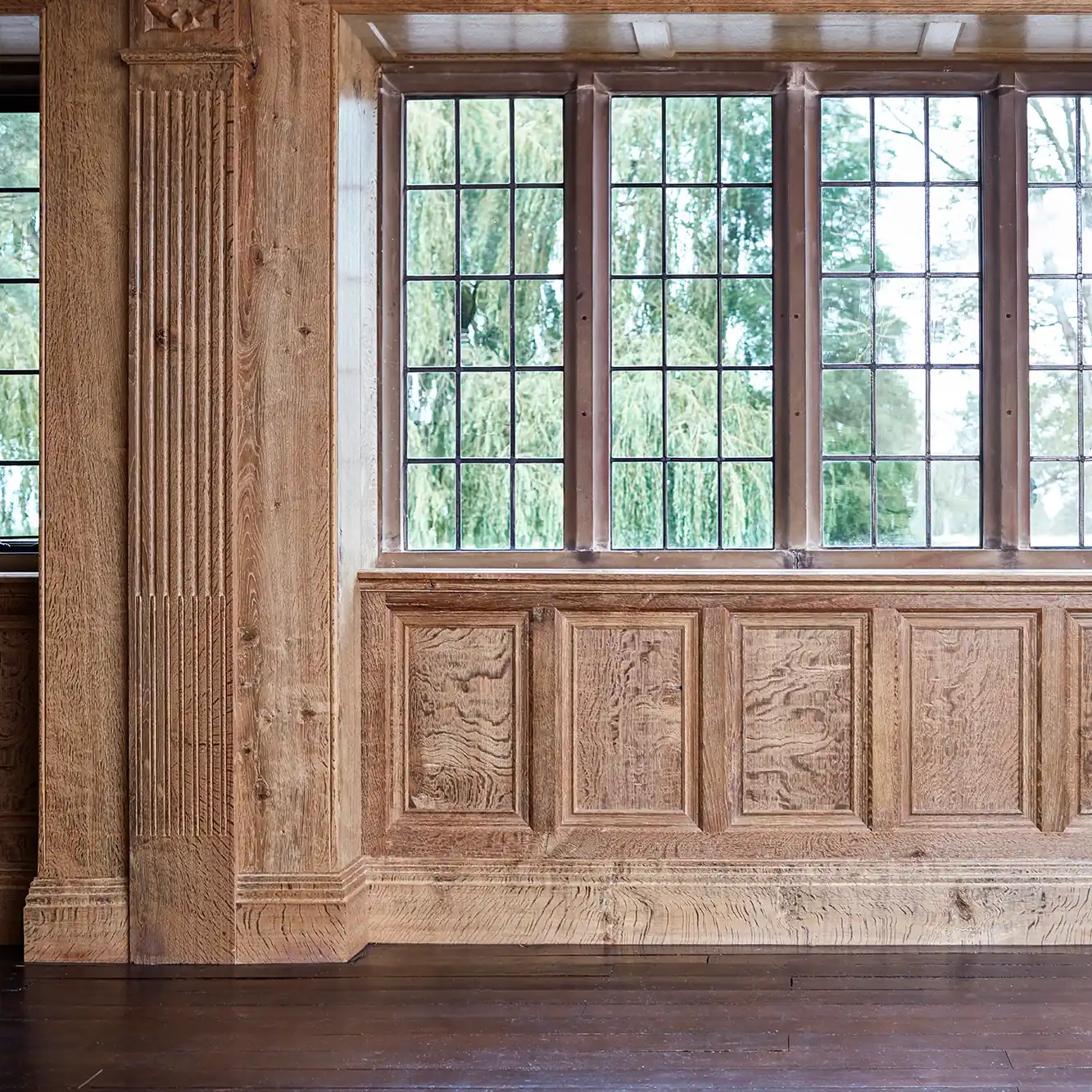 Oak panelling - Jack Badger traditional joinery company