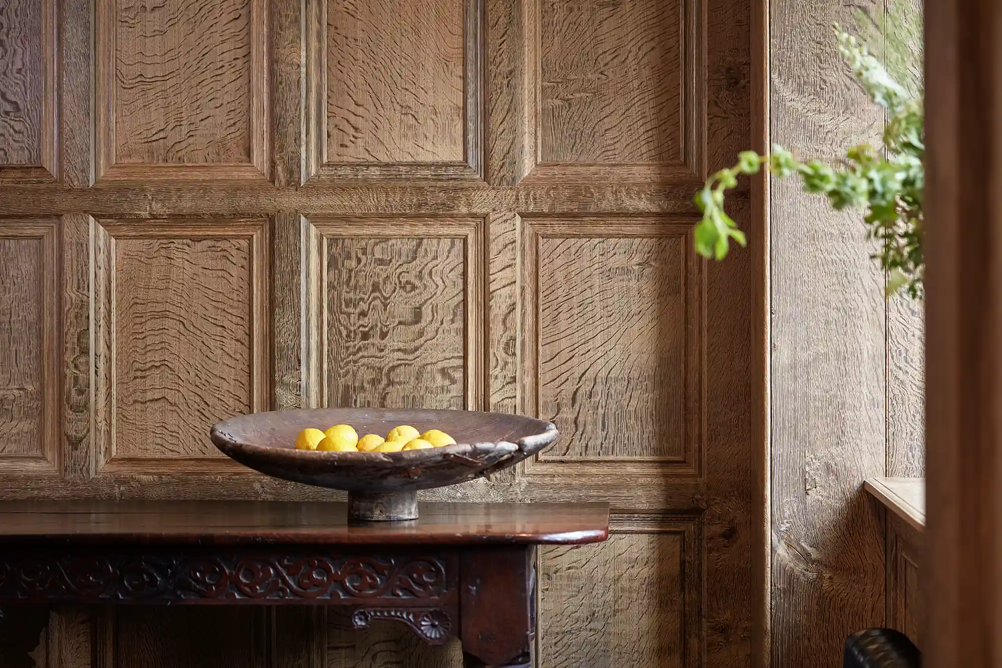 Oak panelling - Jack Badger traditional joinery company