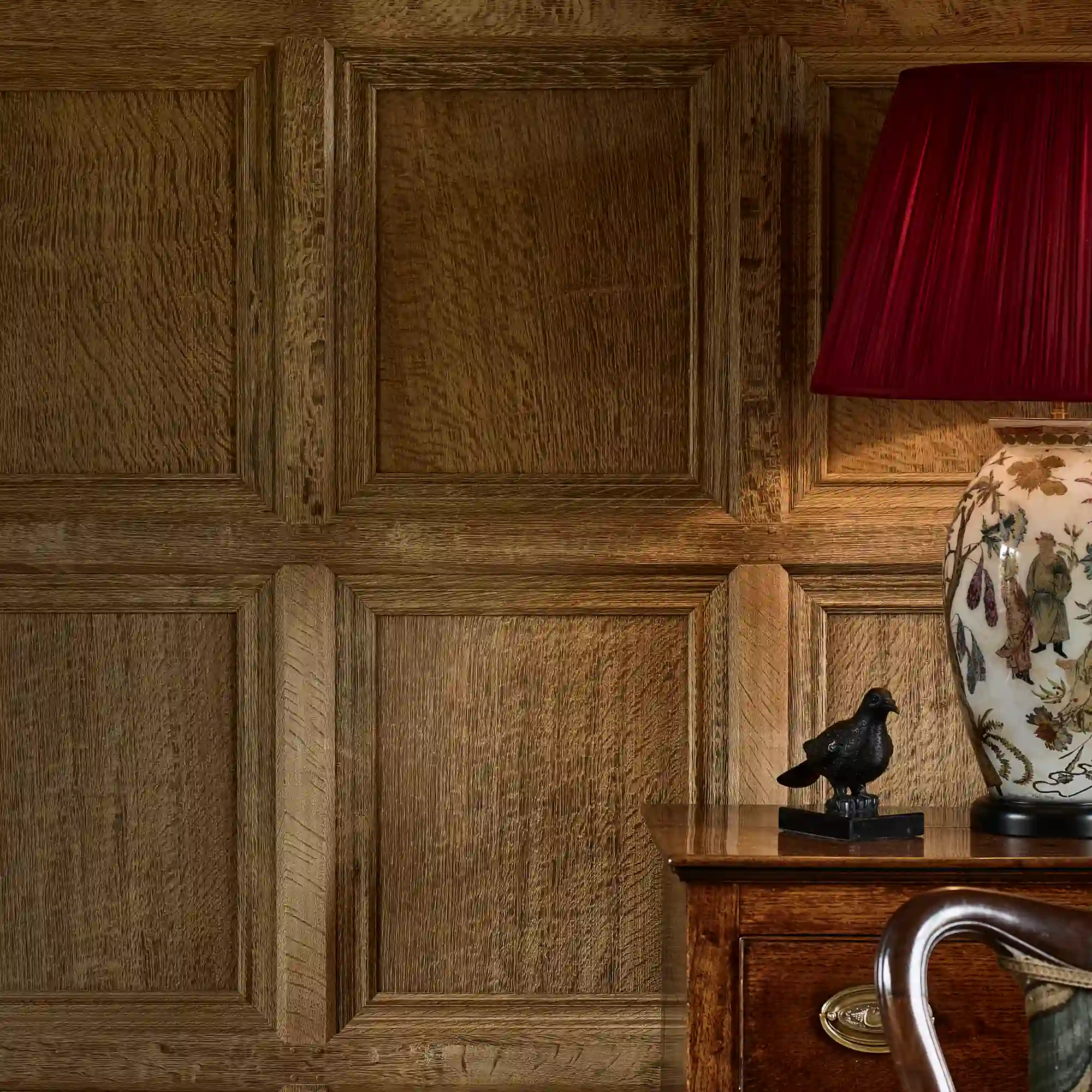 Oak panelling - Jack Badger traditional joinery company