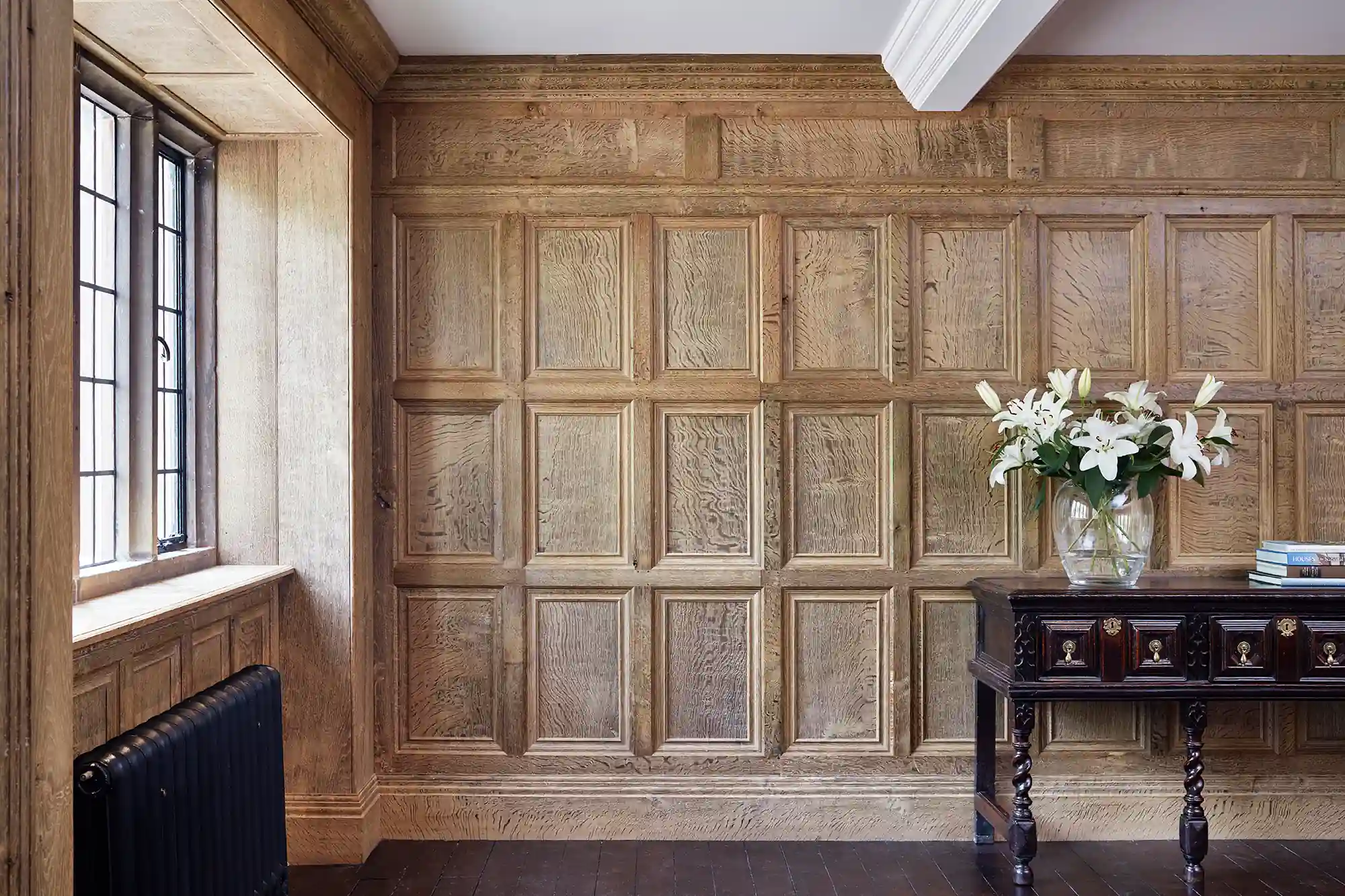 Oak panelling - Jack Badger traditional joinery company