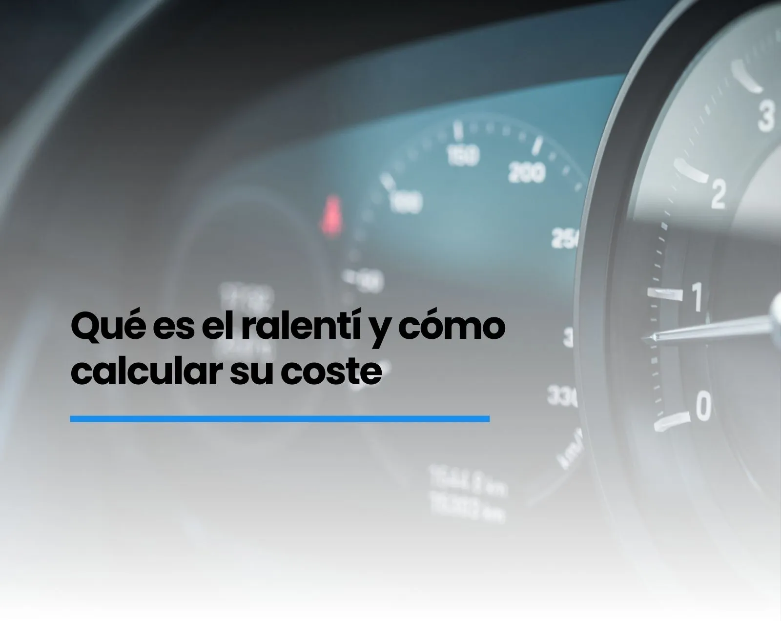 Qué es el ralentí y cómo calcular el coste que provoca
