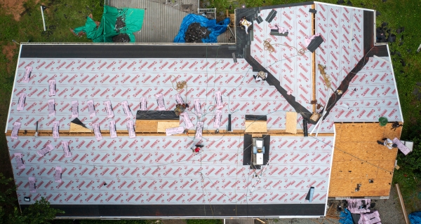 Ice and Water Shield Installation along the eaves