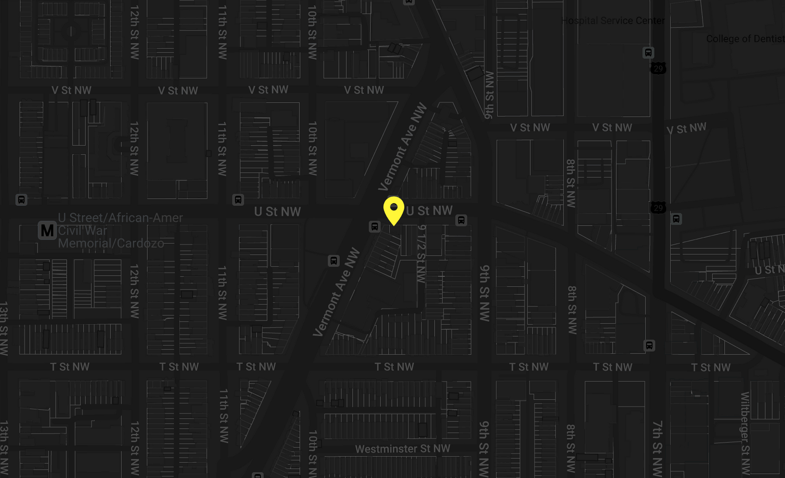 Hours and Location | Service Bar in Washington, DC