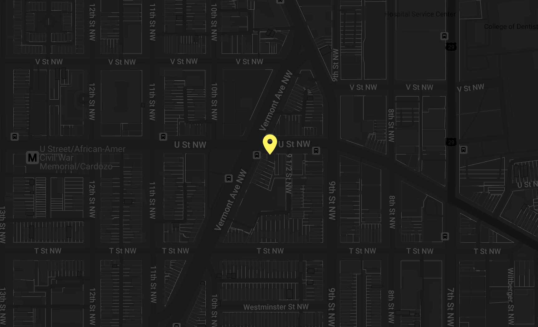 Hours and Location | Service Bar in Washington, DC