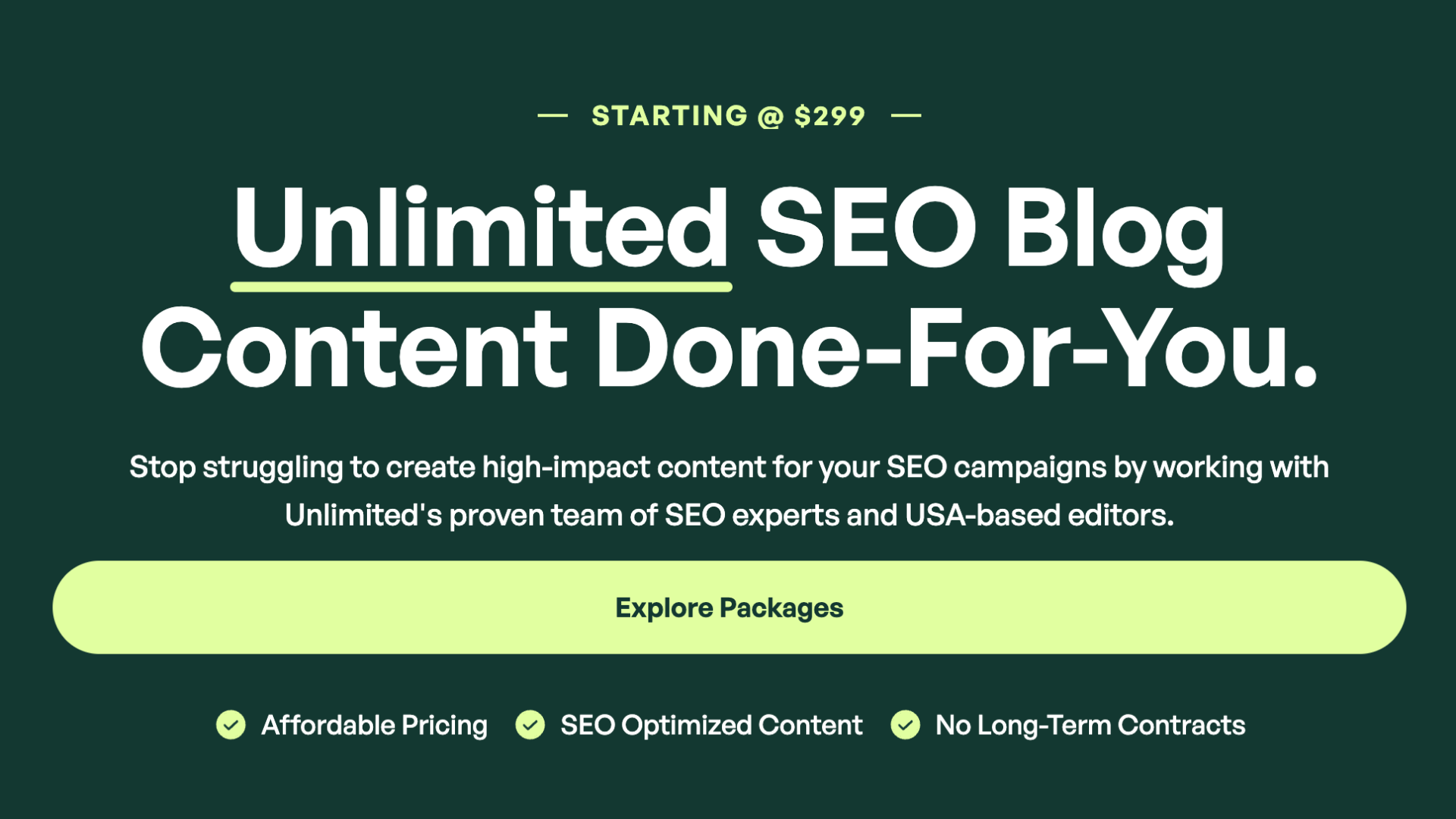 Unlimited Blog Content For Growing Businesses
