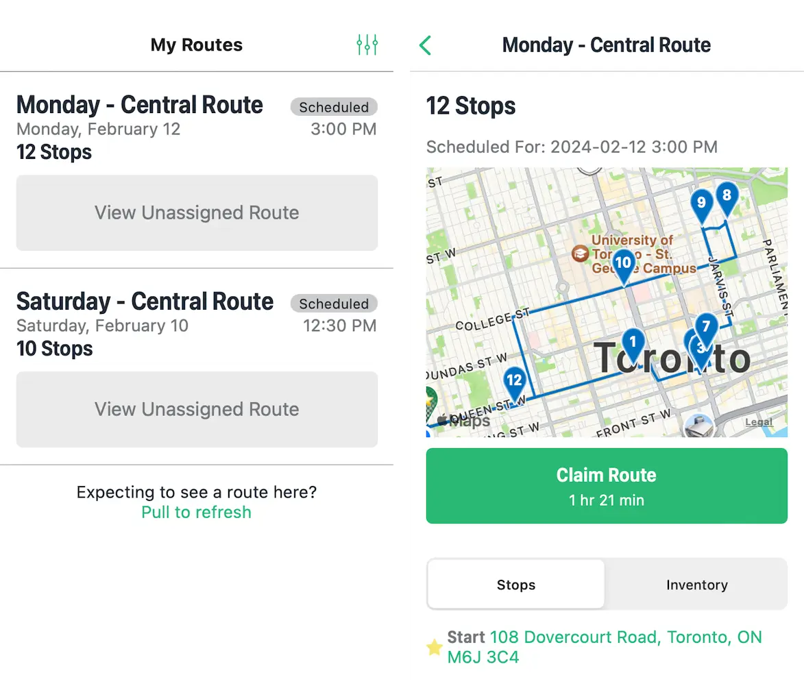 EasyRoutes 101: Delivery Driver Mobile App — Roundtrip