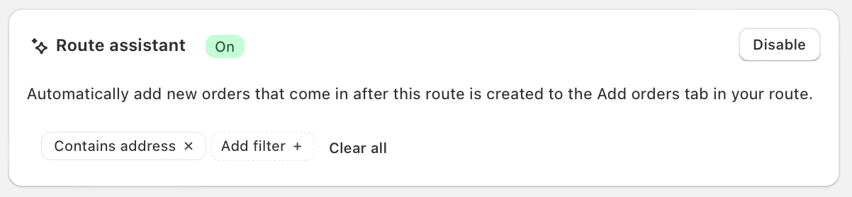 Route Assistant - custom filters for new routes – Roundtrip