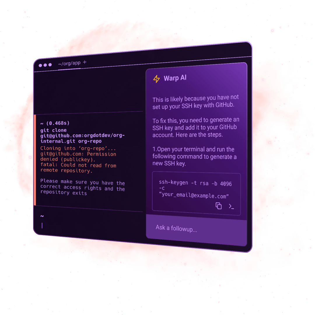 Warp AI - AI fully integrated with your terminal