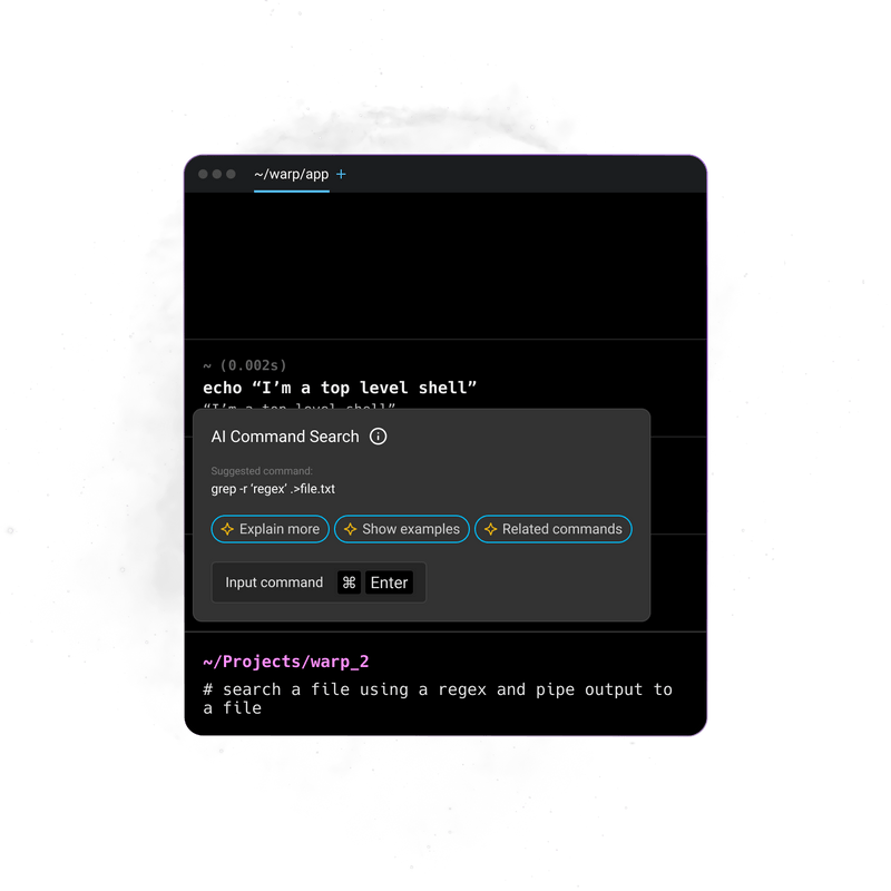 Warp AI - AI fully integrated with your terminal