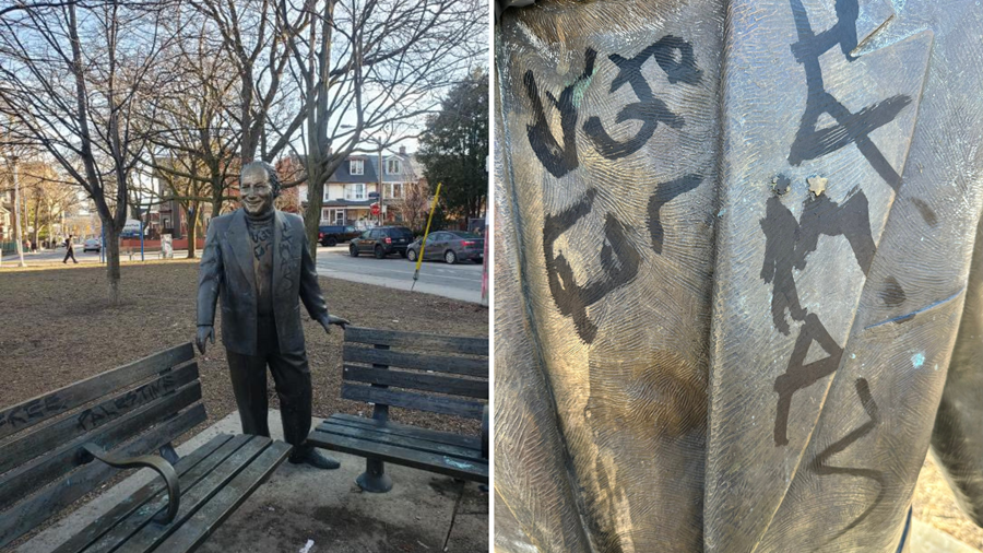 Toronto Police Make Arrest After Al Waxman Statue Vandalized with Pro ...