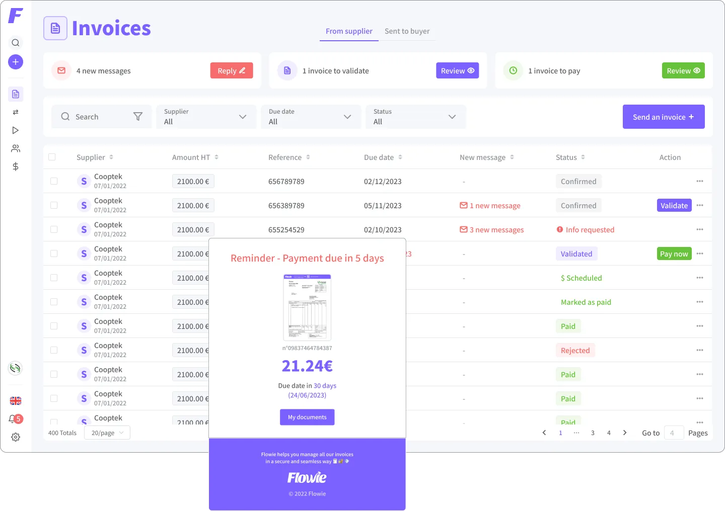 Flowie - The ultimate Procurement and Finance Operations platform