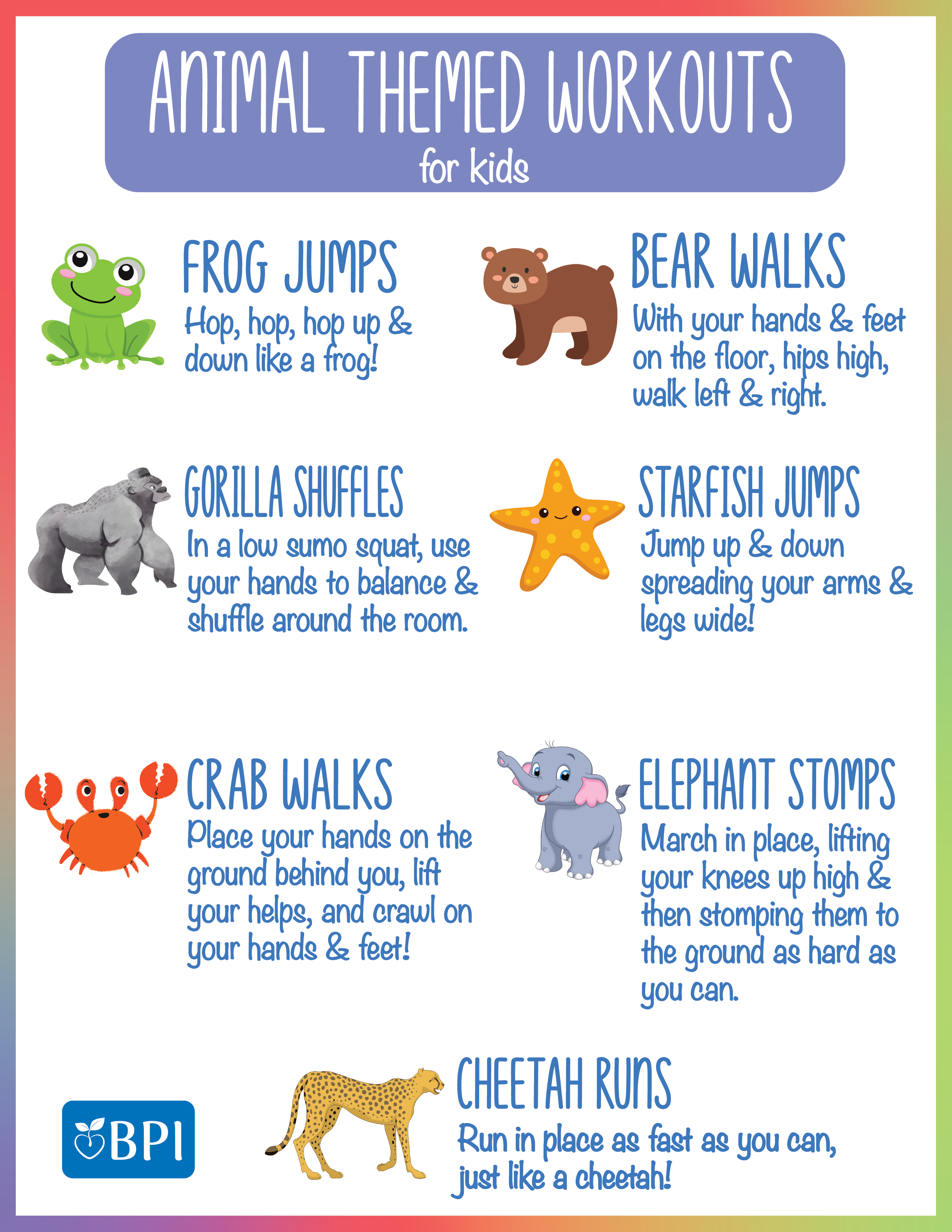 Animal Themed Workouts