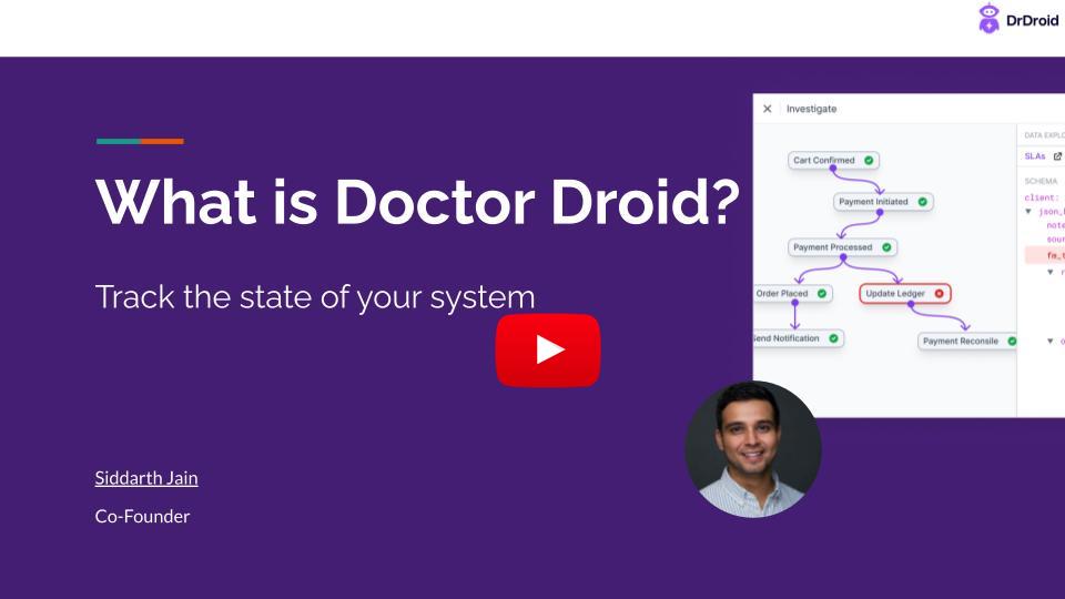 Doctor Droid -- Real time analytics platform