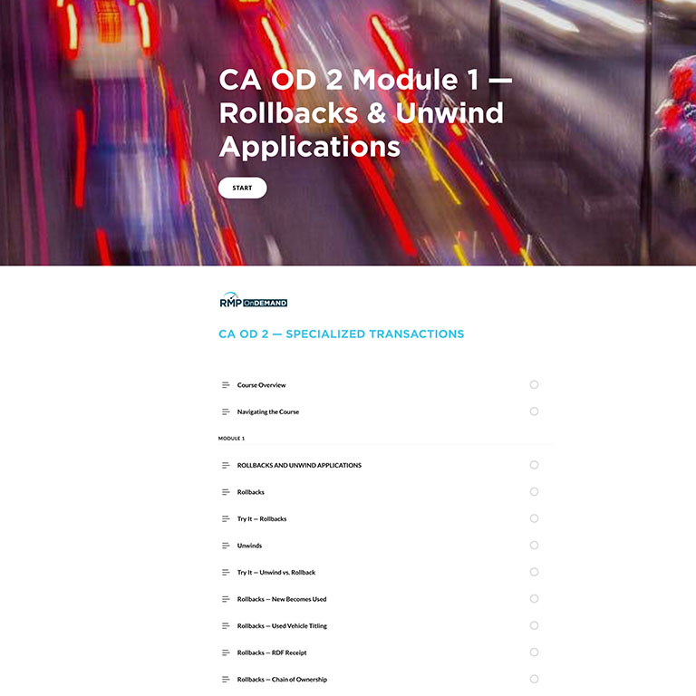 RMP California eLearning