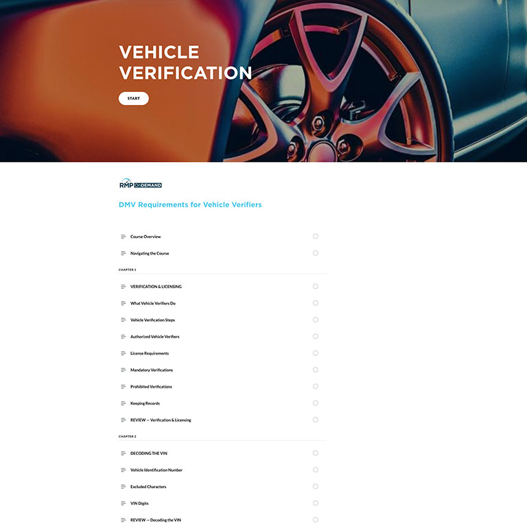 RMP California eLearning