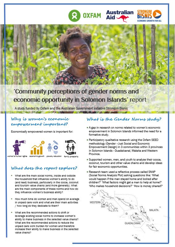 Snapshot Of Gender Norms Report